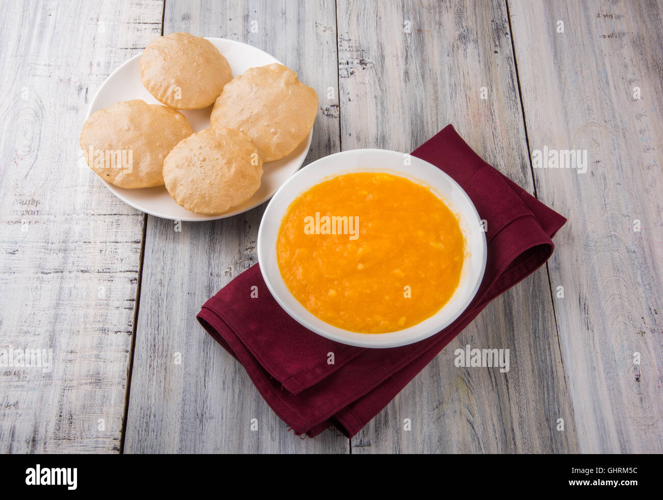 Aamras or Aam Ras Puri: Puri which is an indian fried small bread and ...