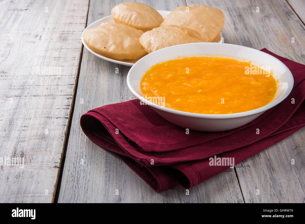 Aamras or Aam Ras Puri: Puri which is an indian fried small bread and ...