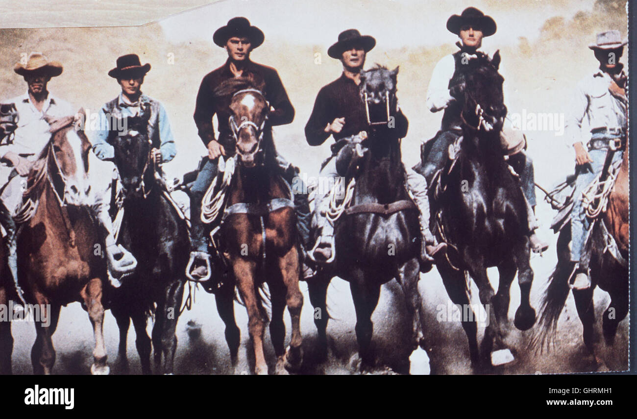 Die Glorreichen Sieben James Coburn, Horst Buchholz, Yul Brunner, Eli ...