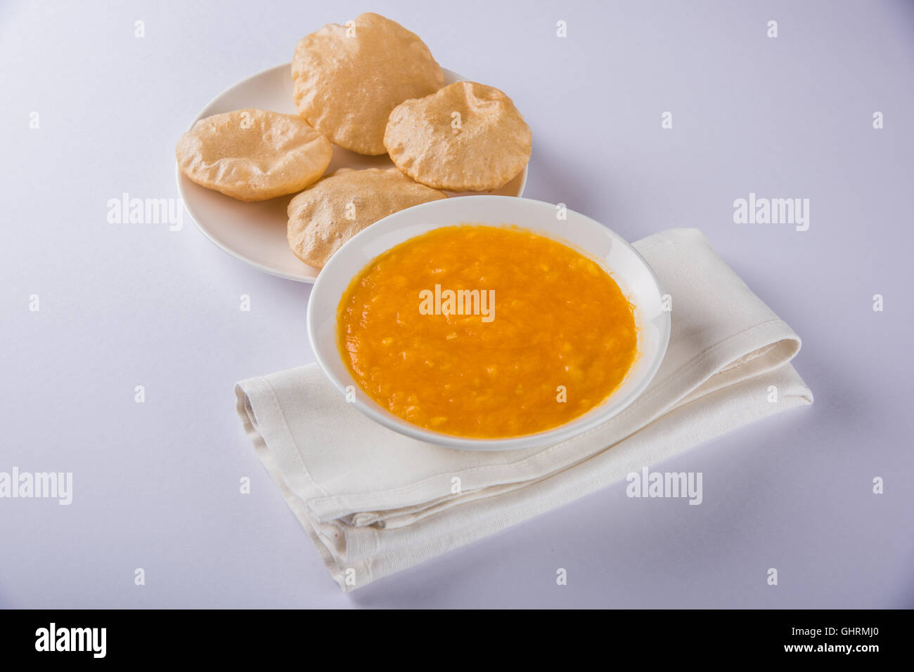 Aamras or Aam Ras Puri: Puri which is an indian fried small bread and ...