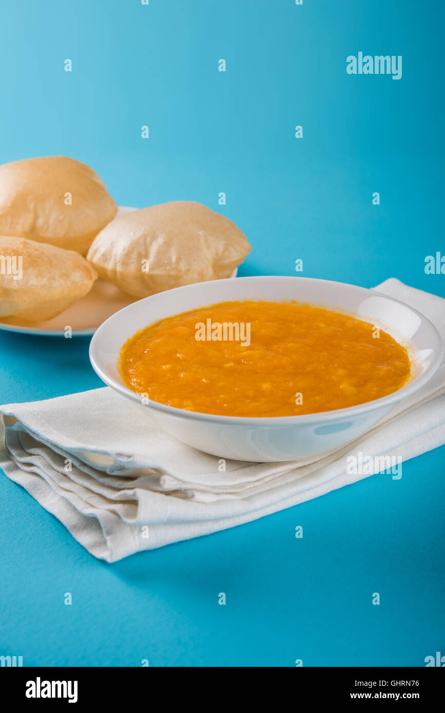 Aamras or Aam Ras Puri: Puri which is an indian fried small bread and ...