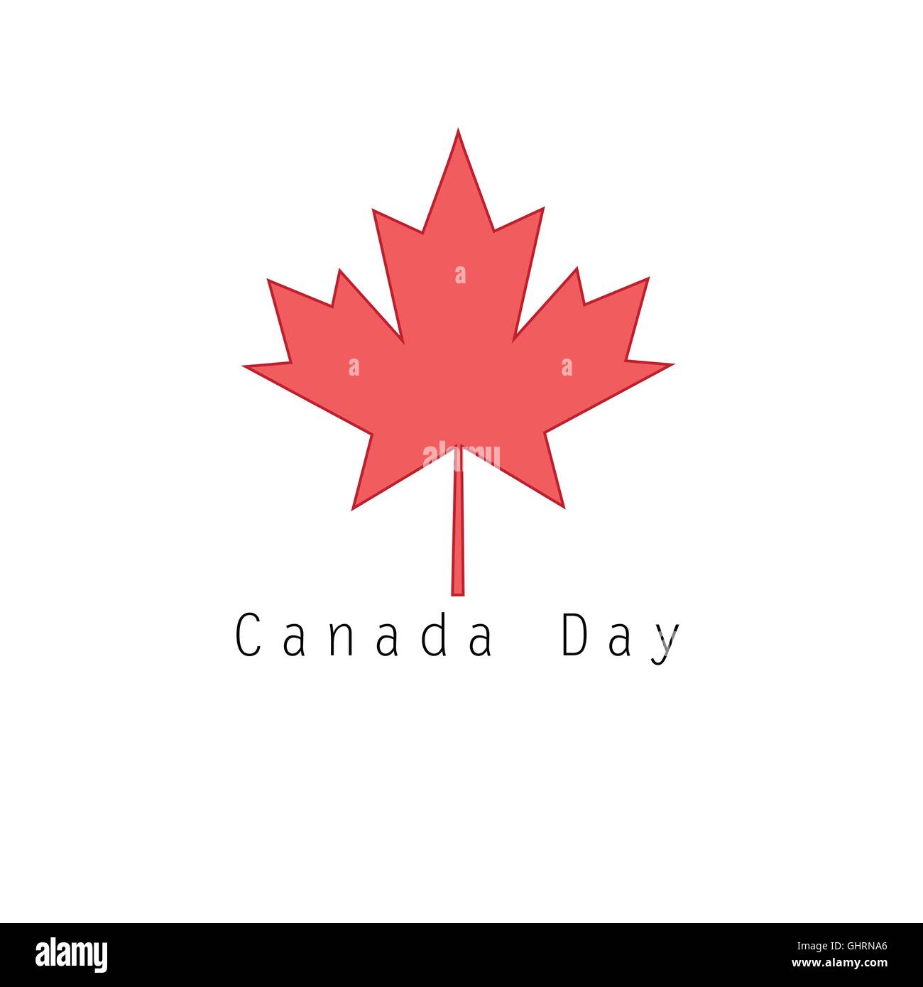 Symbol of Canada red maple leaf Stock Vector Image & Art - Alamy