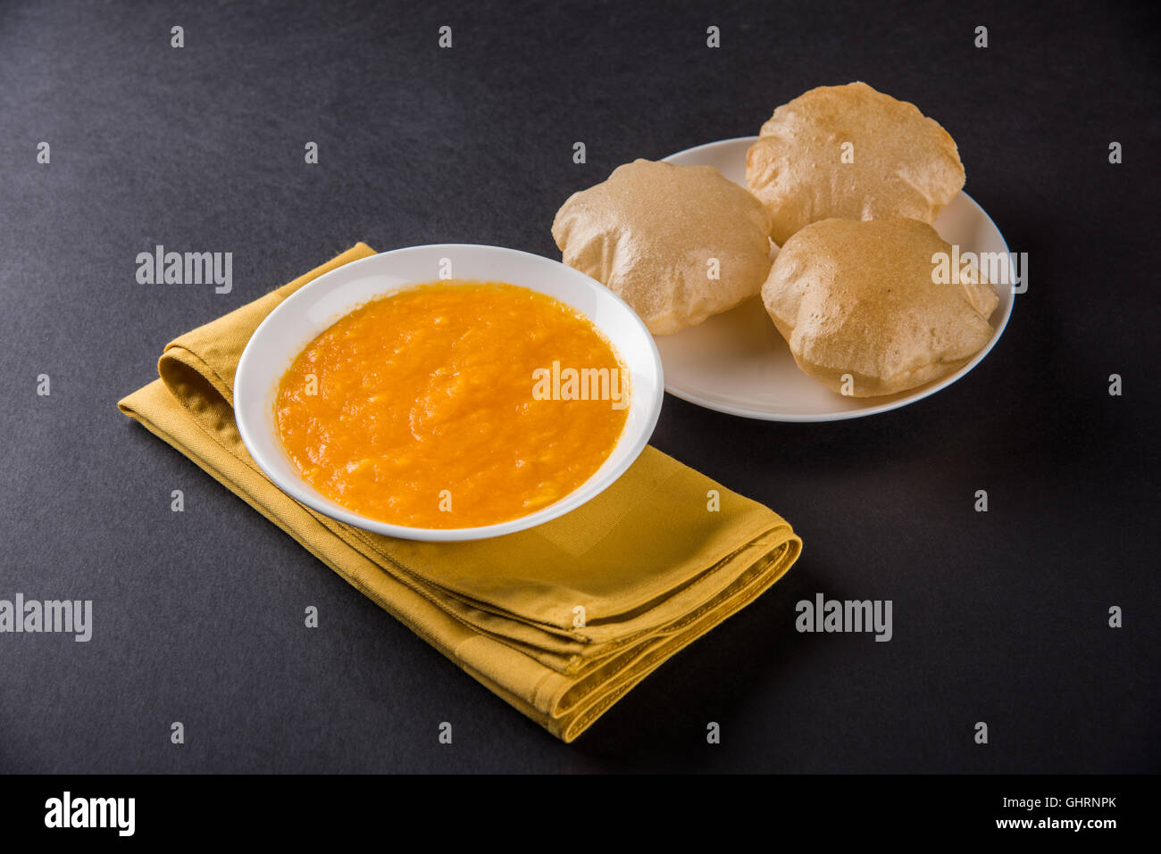 Aamras or Aam Ras Puri: Puri which is an indian fried small bread and ...