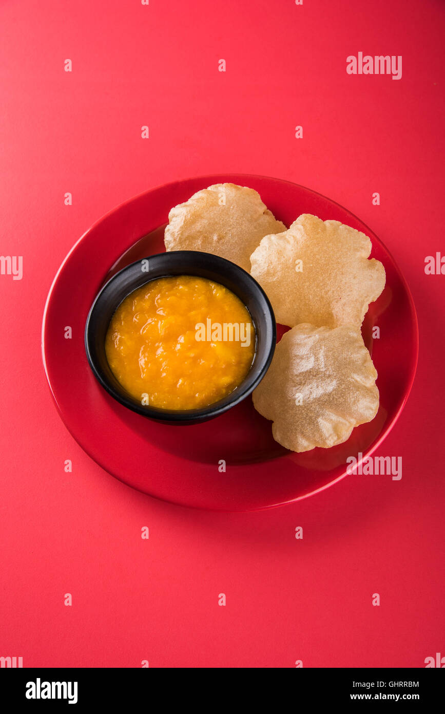 Aamras or Aam Ras Puri: Puri which is an indian fried small bread and ...