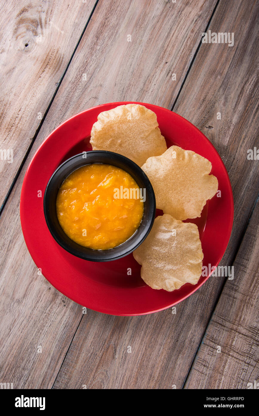 Aamras or Aam Ras Puri: Puri which is an indian fried small bread and ...