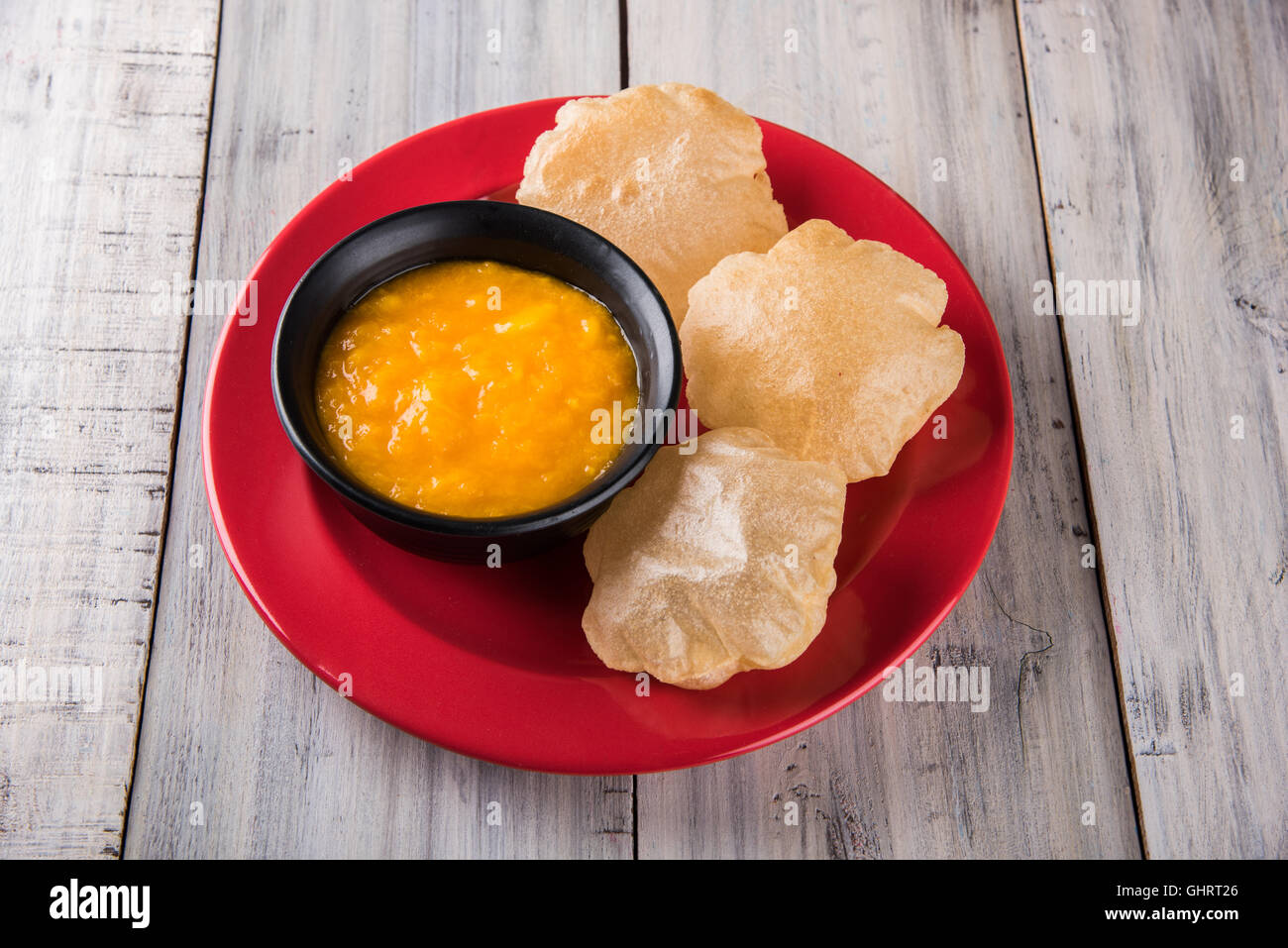 Aamras or Aam Ras Puri: Puri which is an indian fried small bread and ...