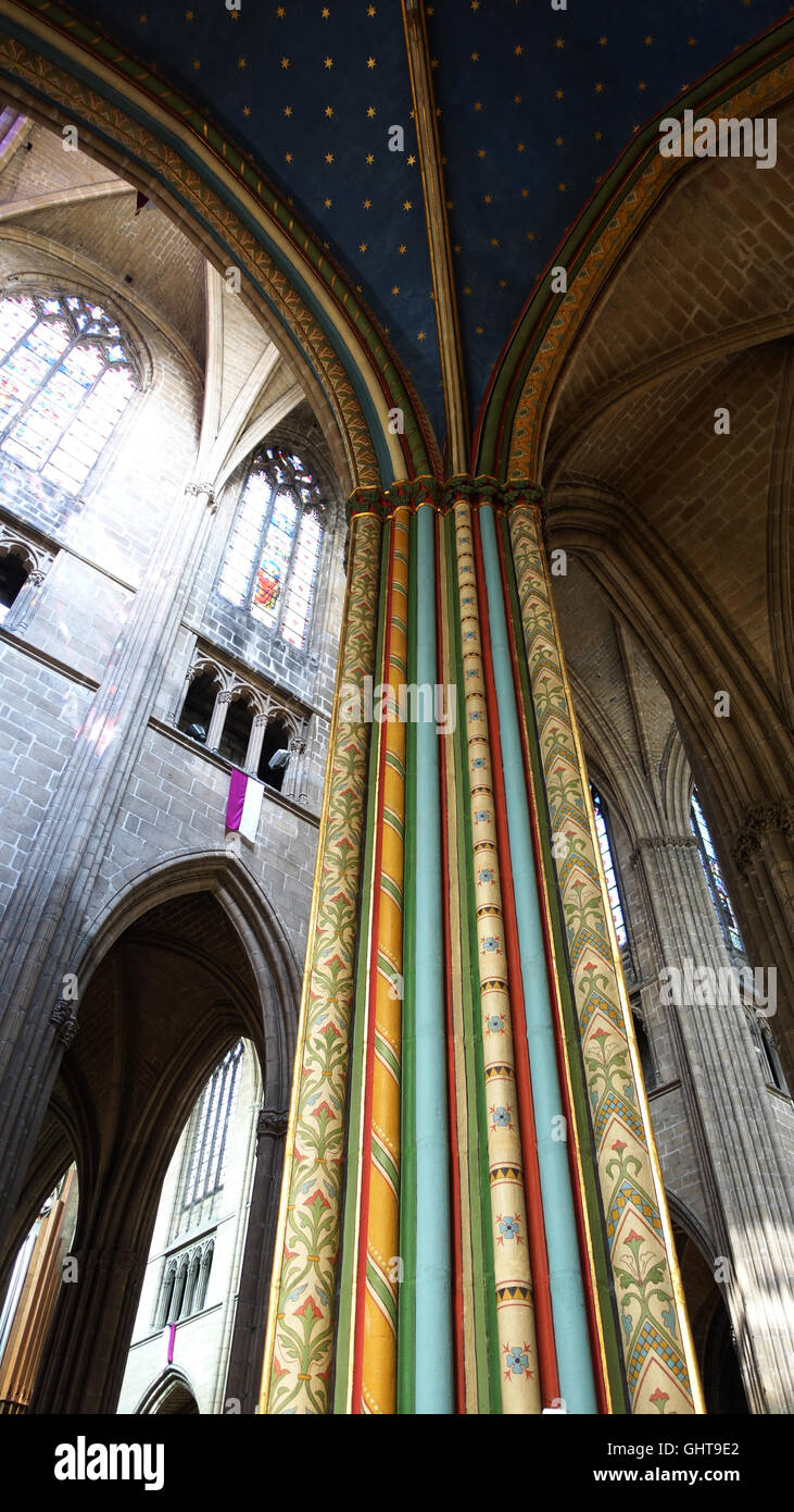 Cathedral of Saint Etienne, Limoges, Haute Vienne, France Stock Photo ...