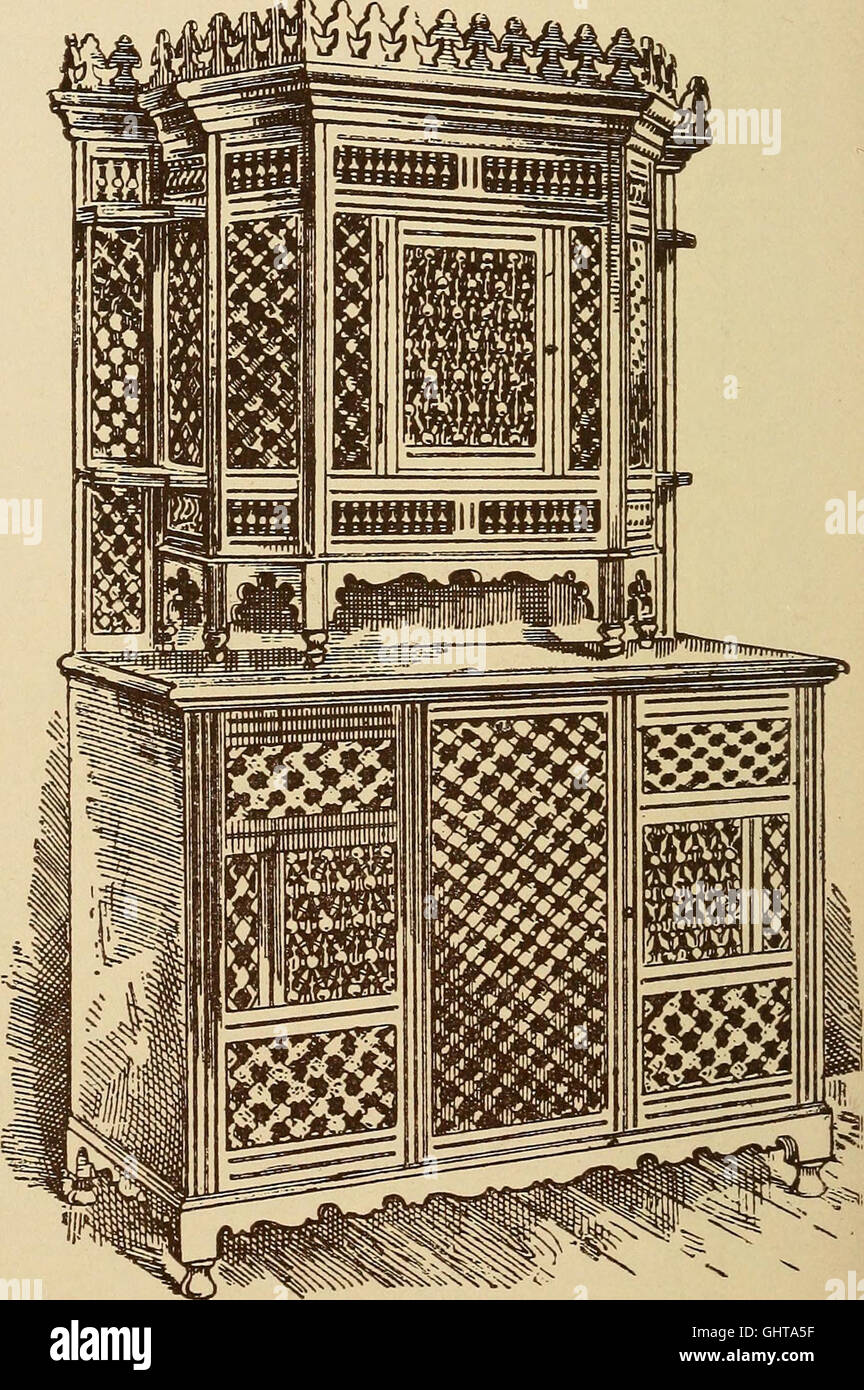 Our doors and windows - how to decorate them (1889 Stock Photo - Alamy
