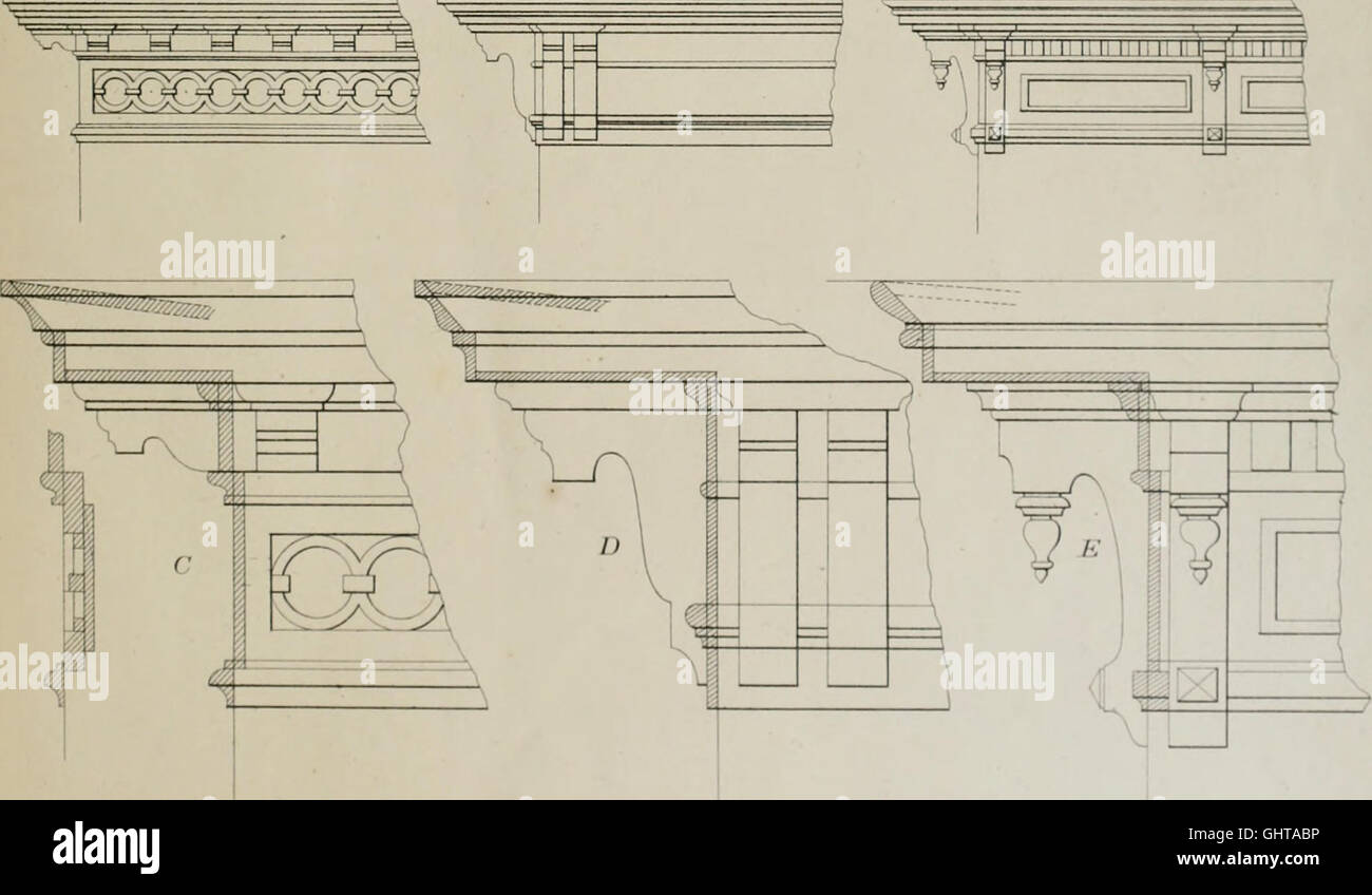 Provides detailed house designs and floor plans hi-res stock ...