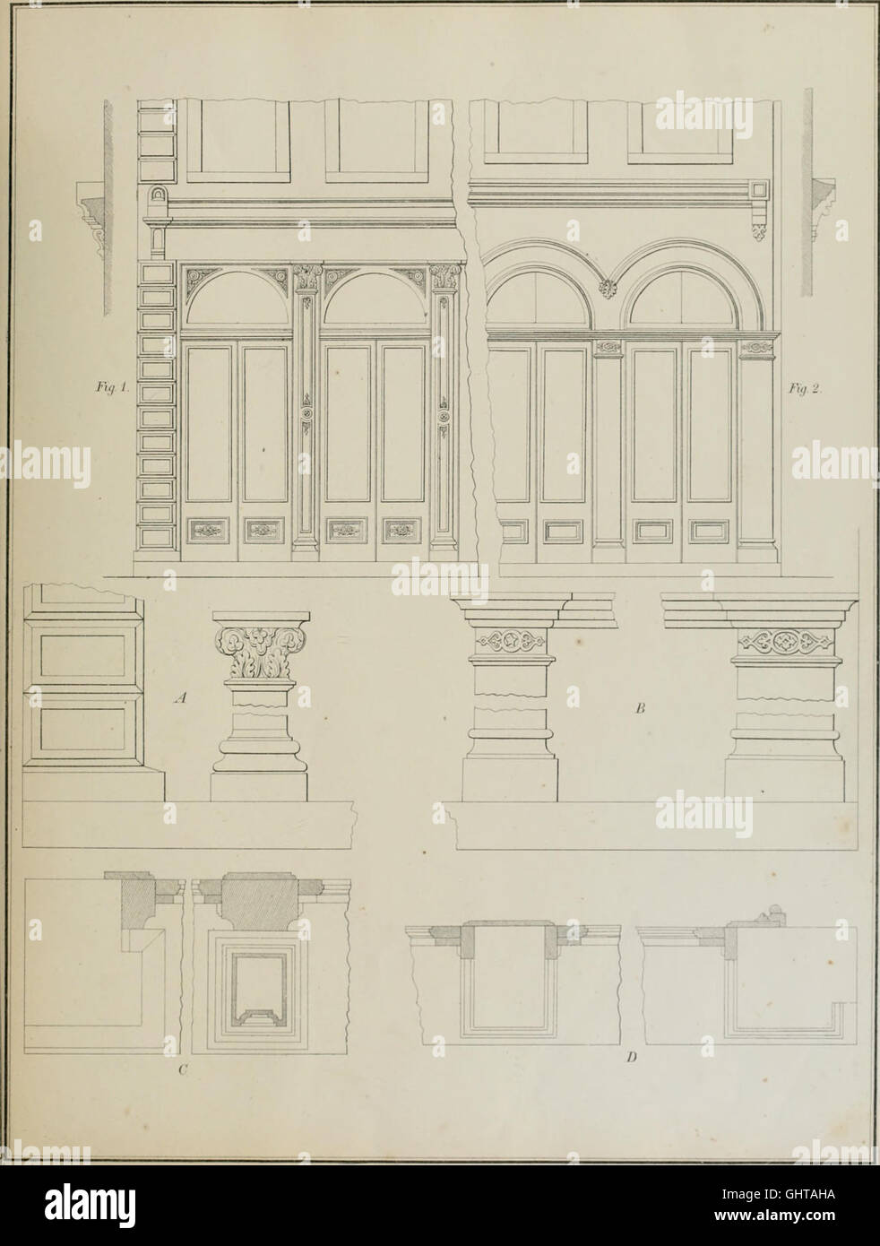This 1868 architectural design book features plans and details for ...