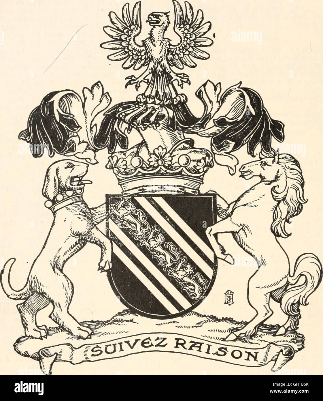 Armorial families directory gentlemen coat armour hi-res stock ...