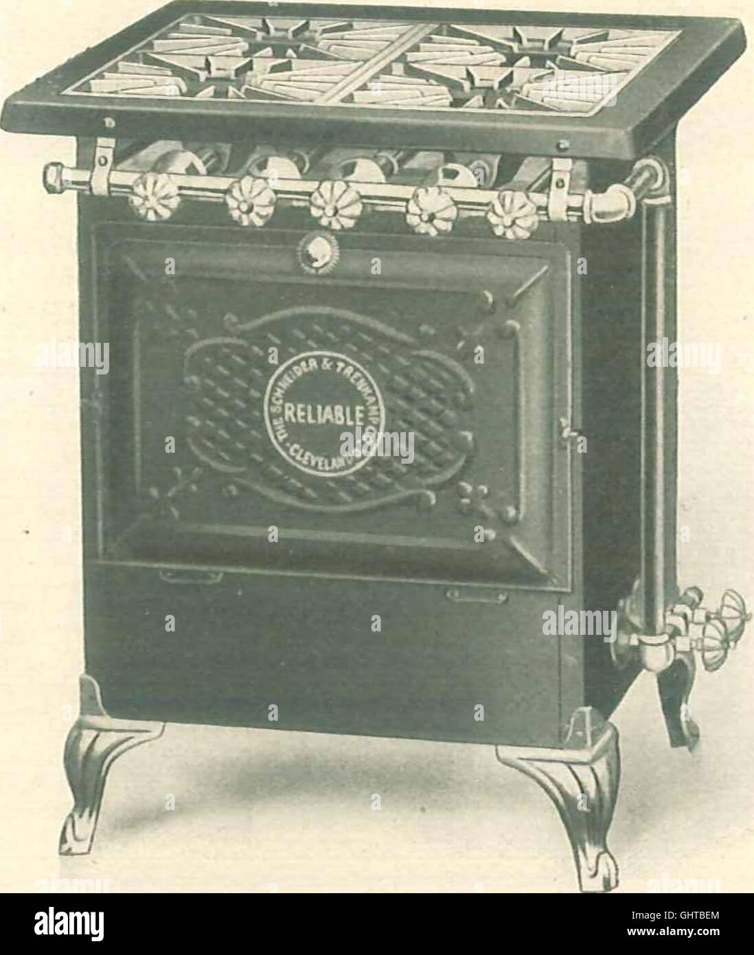 A 1905 guide on reliable gas stoves and ranges, detailing the types ...