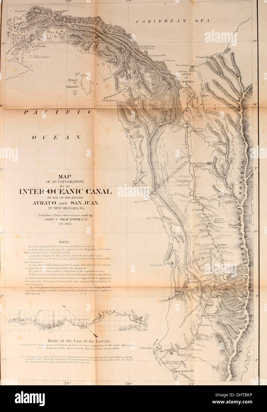 Interoceanic map hi-res stock photography and images - Alamy