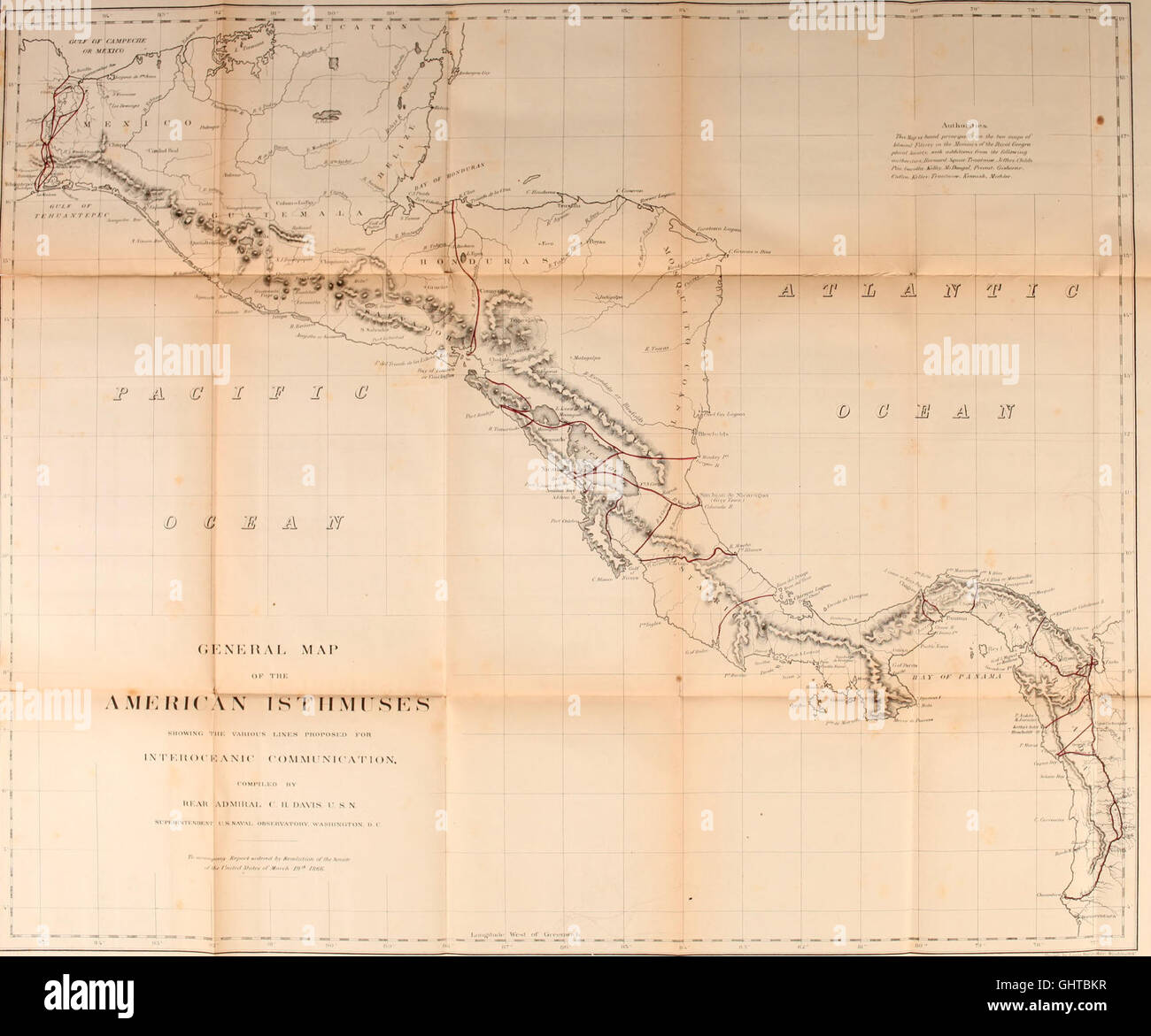 Interoceanic map hi-res stock photography and images - Alamy