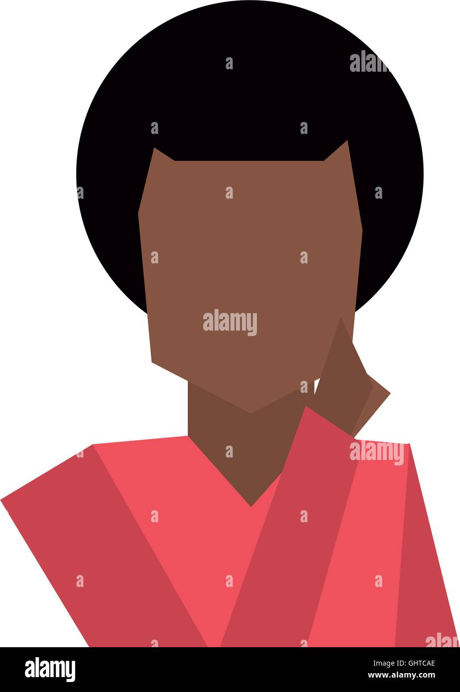 dark skin faceless man icon Stock Vector Image & Art - Alamy