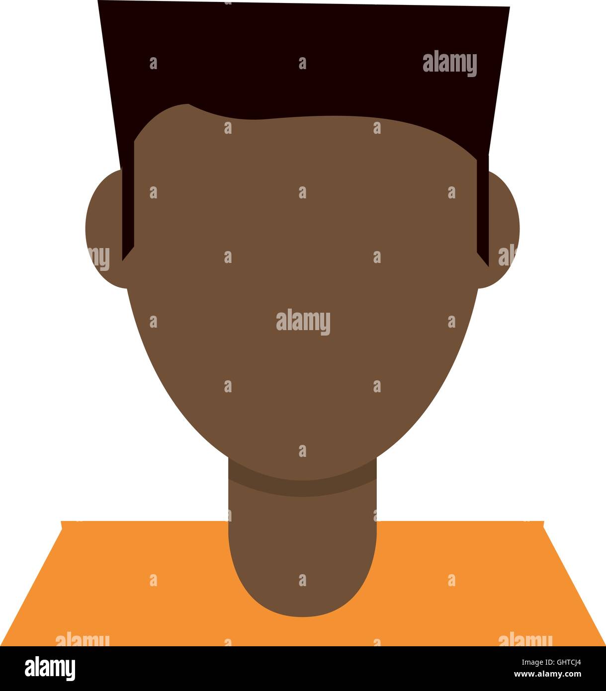 dark skin faceless man icon Stock Vector Image & Art - Alamy