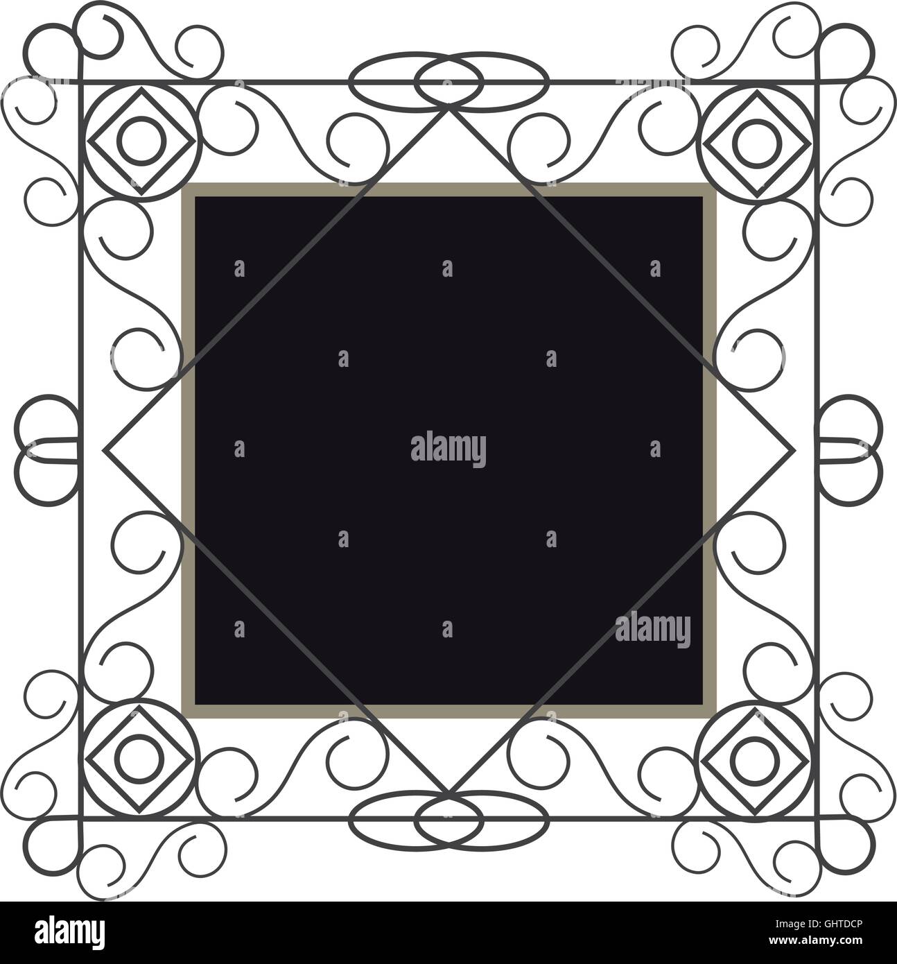 decorative vintage frame icon Stock Vector Image & Art - Alamy