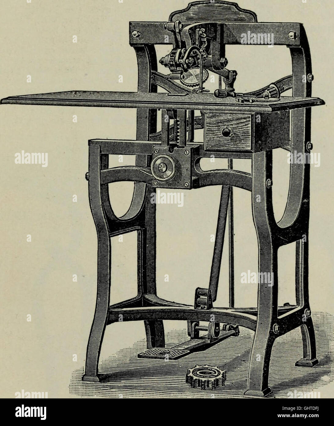 This catalogue from 1897 showcases various printing machinery, type ...