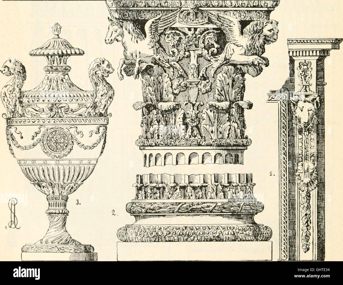 Detailed descriptions of various architectural styles hi-res stock ...