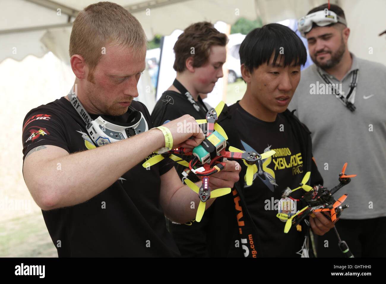 Drone Racing Queen's Cup 2016. FPV, First Person View Drone racer pilot ...