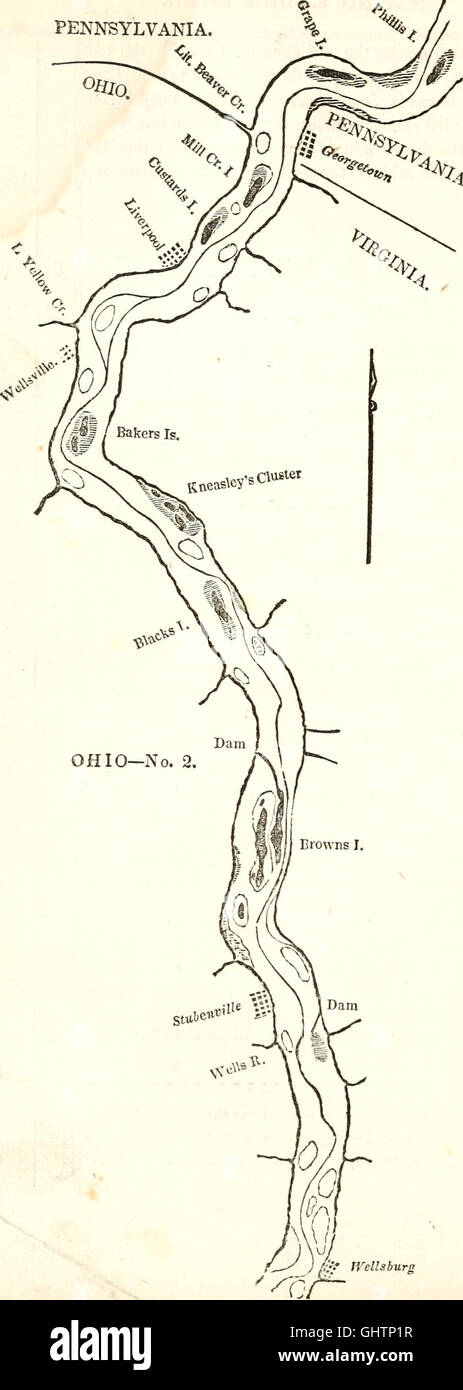 This navigation guide includes charts of the Ohio and Mississippi ...