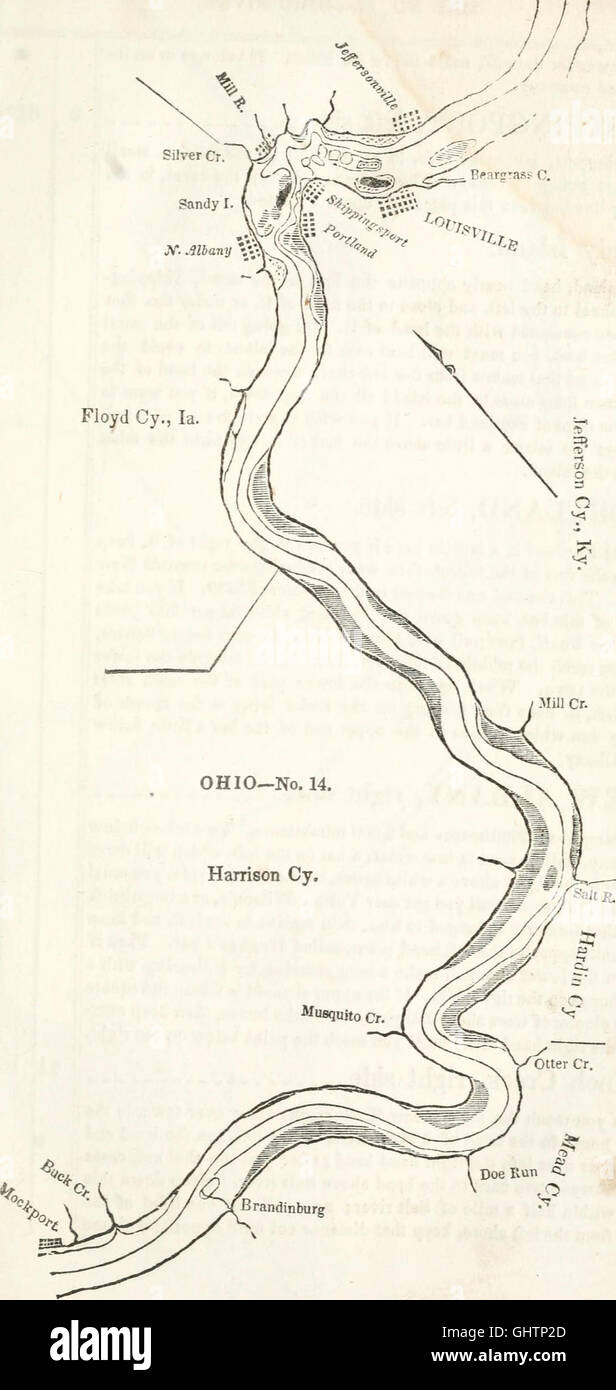 A navigation guide detailing charts for the Ohio and Mississippi Rivers ...
