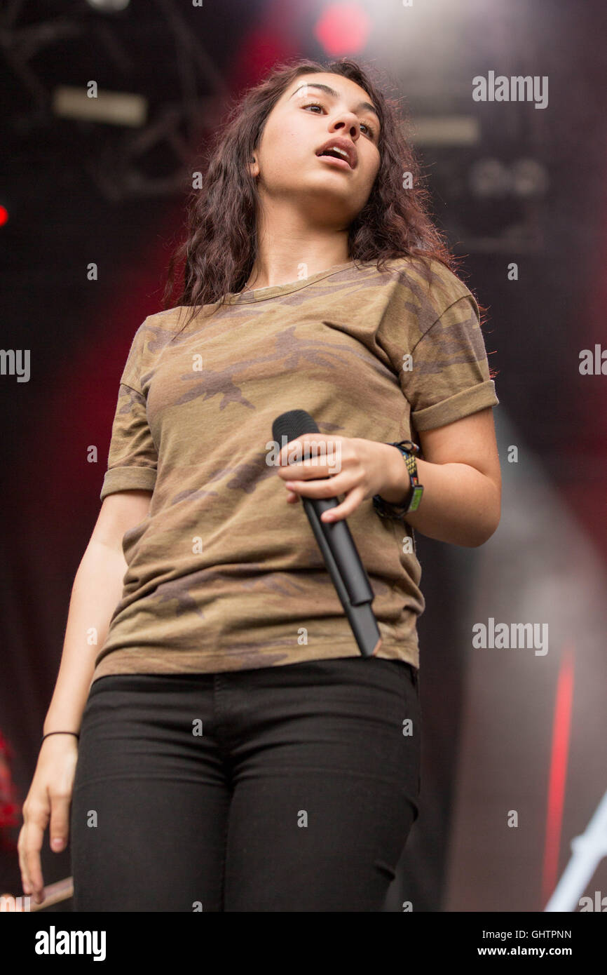 Chicago, Illinois, USA. 29th July, 2016. Singer ALESSIA CARA performs ...