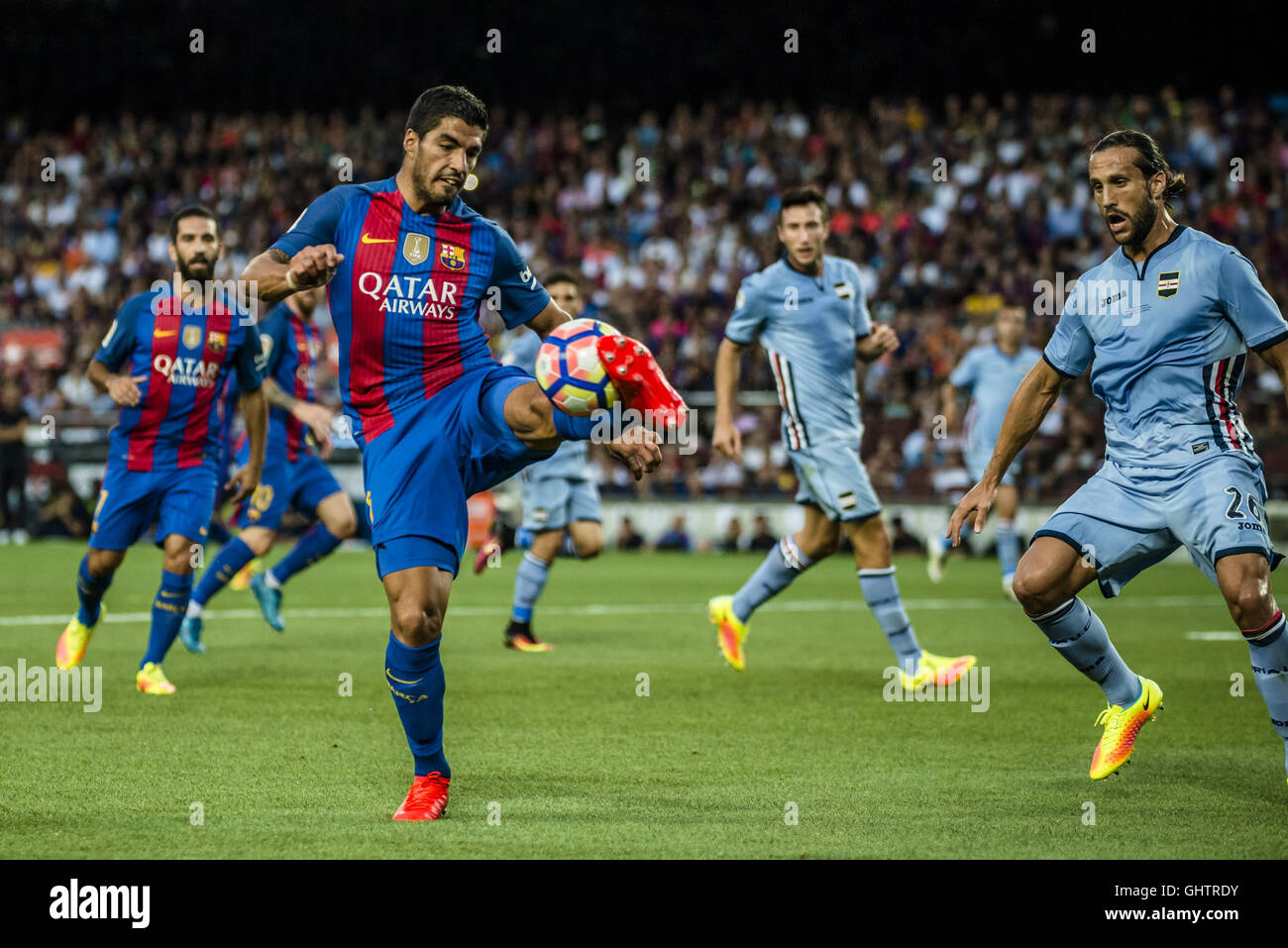 Barcelona, Catalonia, Spain. 10th Aug, 2016. FC Barcelona forward ...