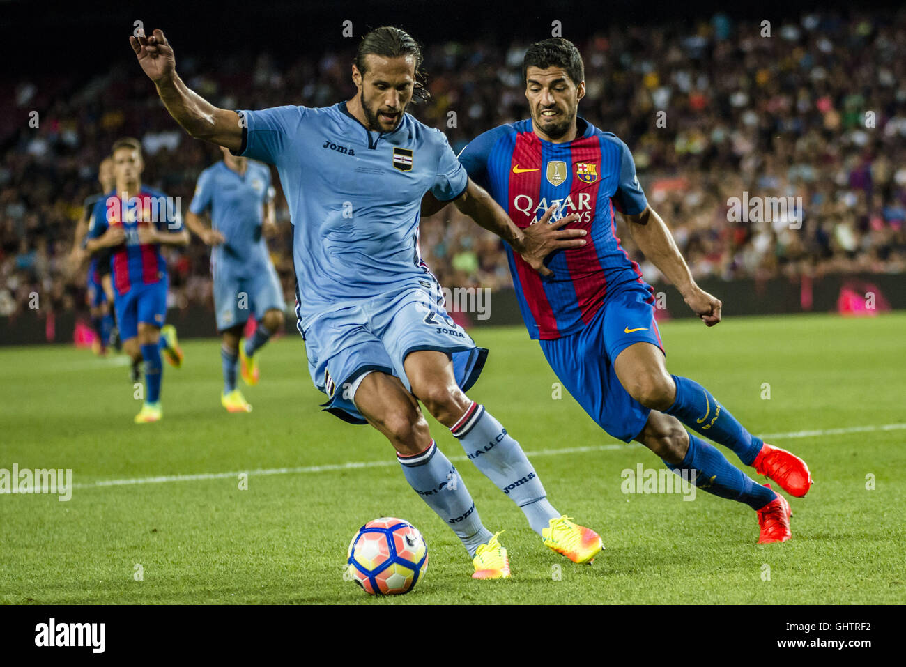 Barcelona, Catalonia, Spain. 10th Aug, 2016. FC Barcelona forward ...