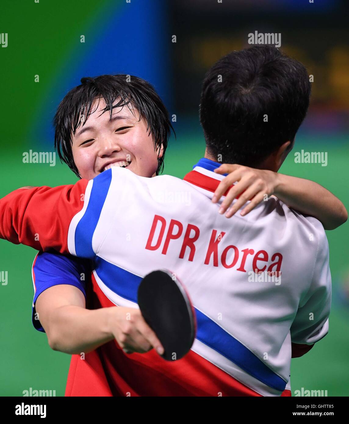Rio De Janeiro, Brazil. 10th Aug, 2016. Kim Song I (L) of the ...
