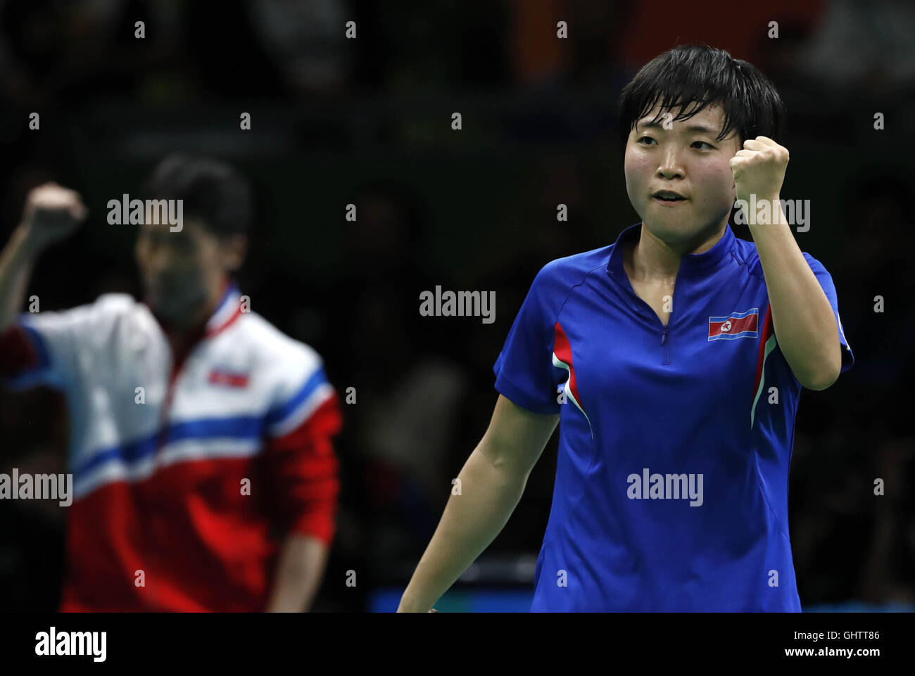 Rio De Janeiro, Brazil. 10th Aug, 2016. Kim Song I (R) of the ...