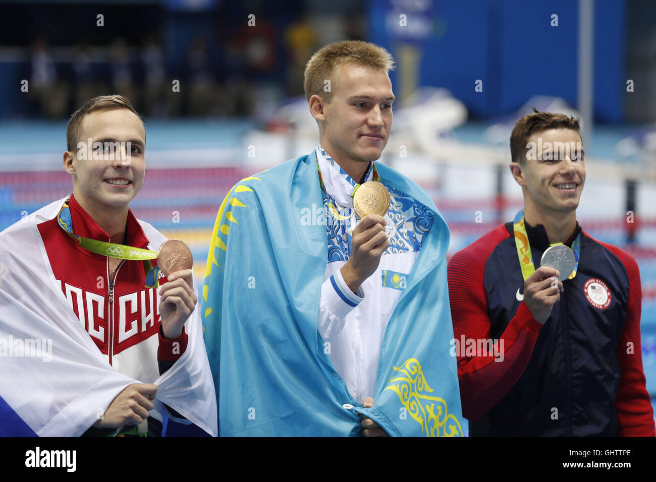 Rio De Janeiro, Brazil. 10th Aug, 2016. Gold medalist Dmitriy Balandin ...