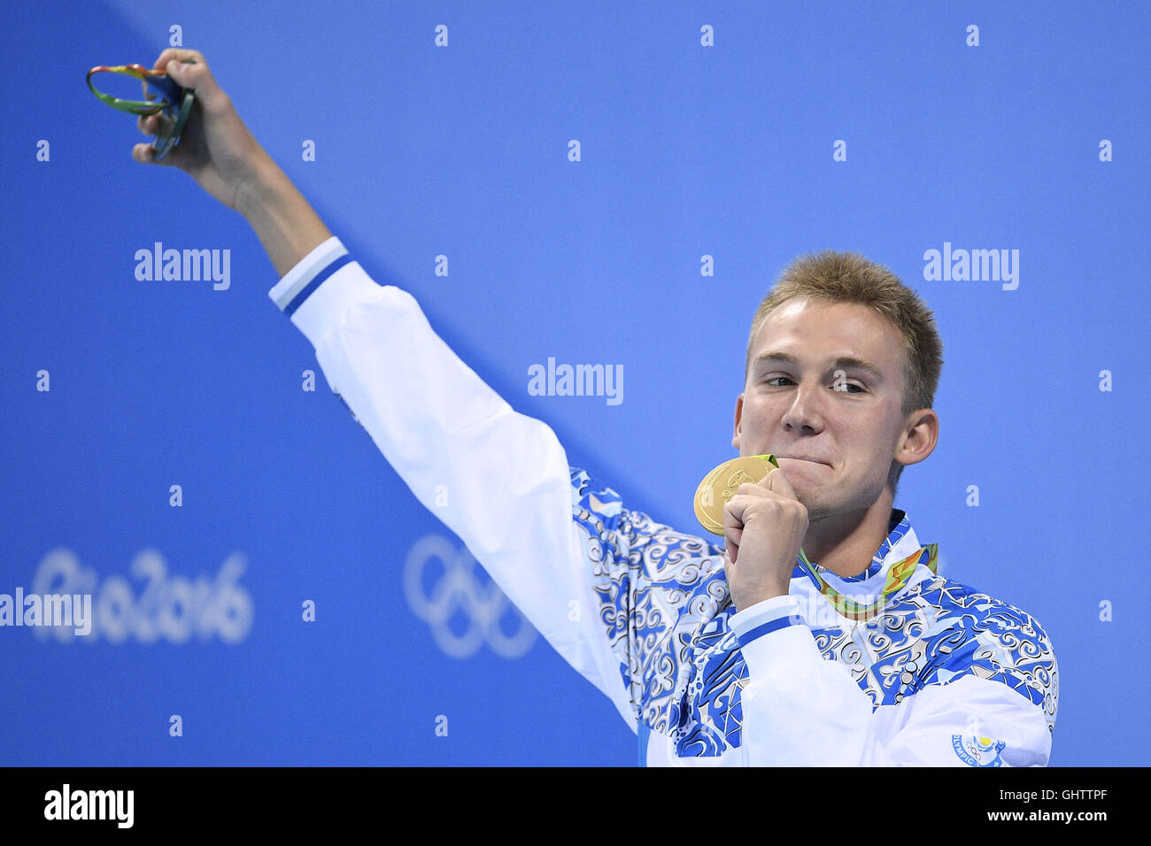 Rio De Janeiro, Brazil. 10th Aug, 2016. Gold medalist Dmitriy Balandin ...
