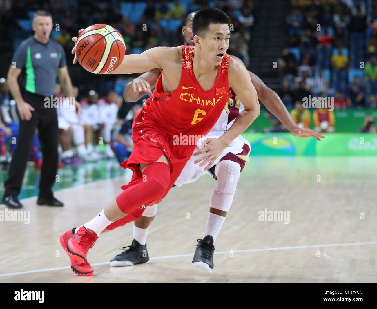 Rio De Janeiro, Brazil. 10th Aug, 2016. Guo Ailun of China drives the ...