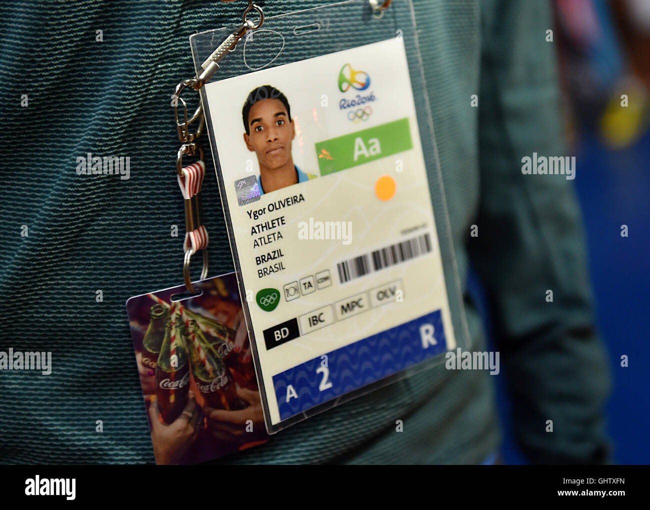 Rio de Janeiro, Brazil. 9th Aug, 2016. Brazilian badminton player Ygor ...