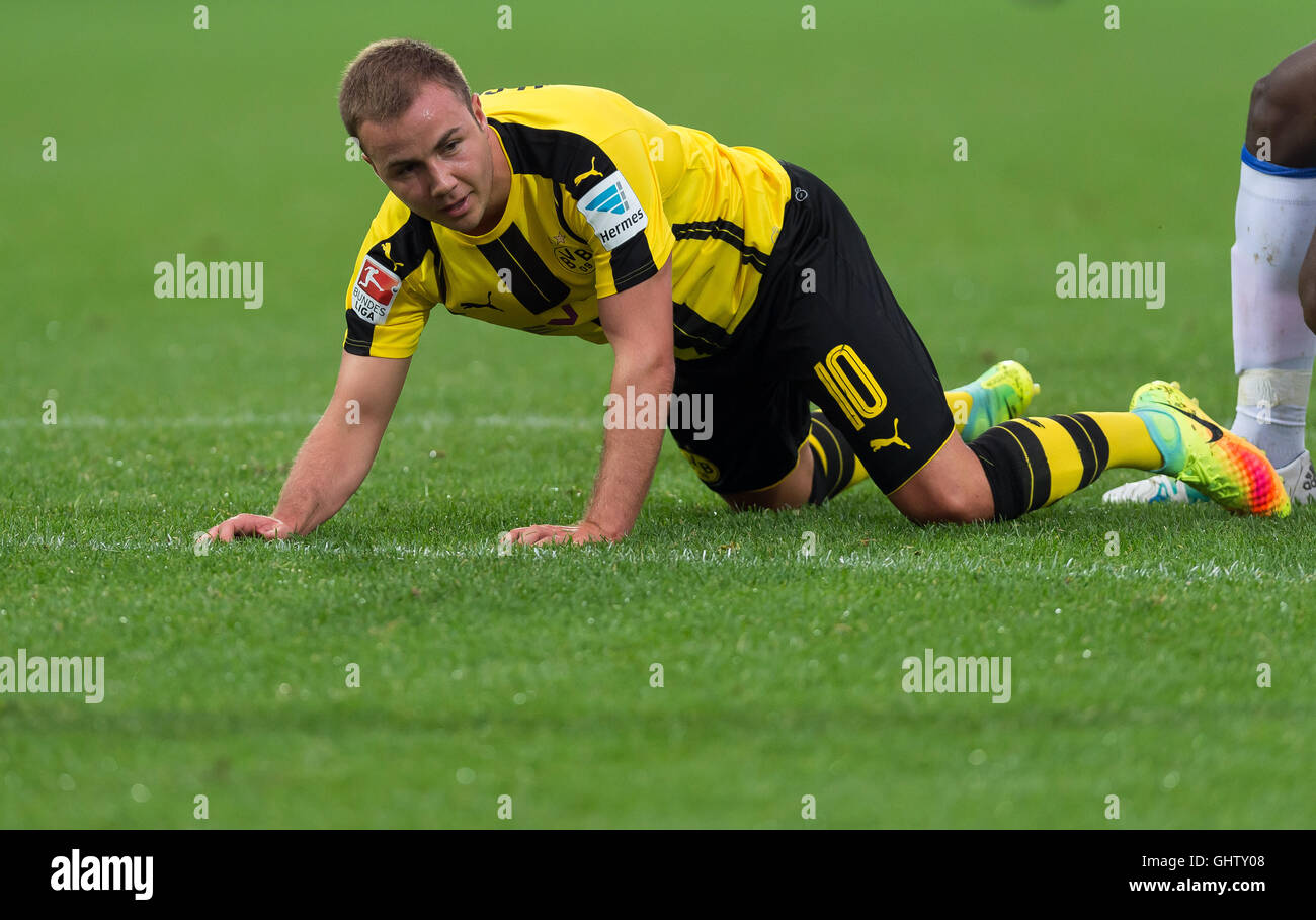 Altach, Austria. 5th Aug, 2016. Dortmund's Mario Goetze pictured after ...
