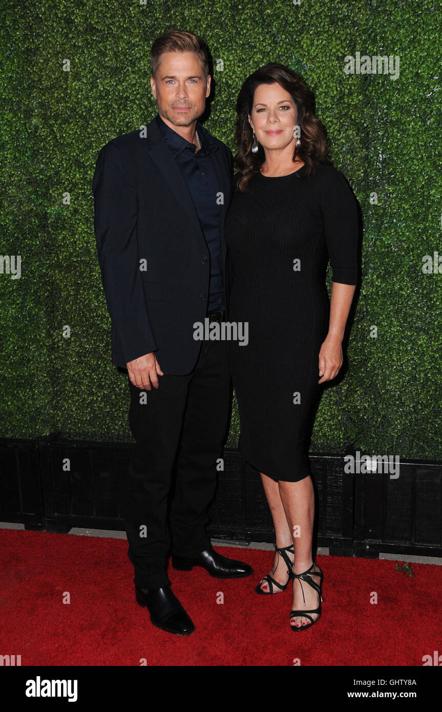 Los Angeles, California, USA. 10th August, 2016. Rob Lowe, Marcia Gay ...