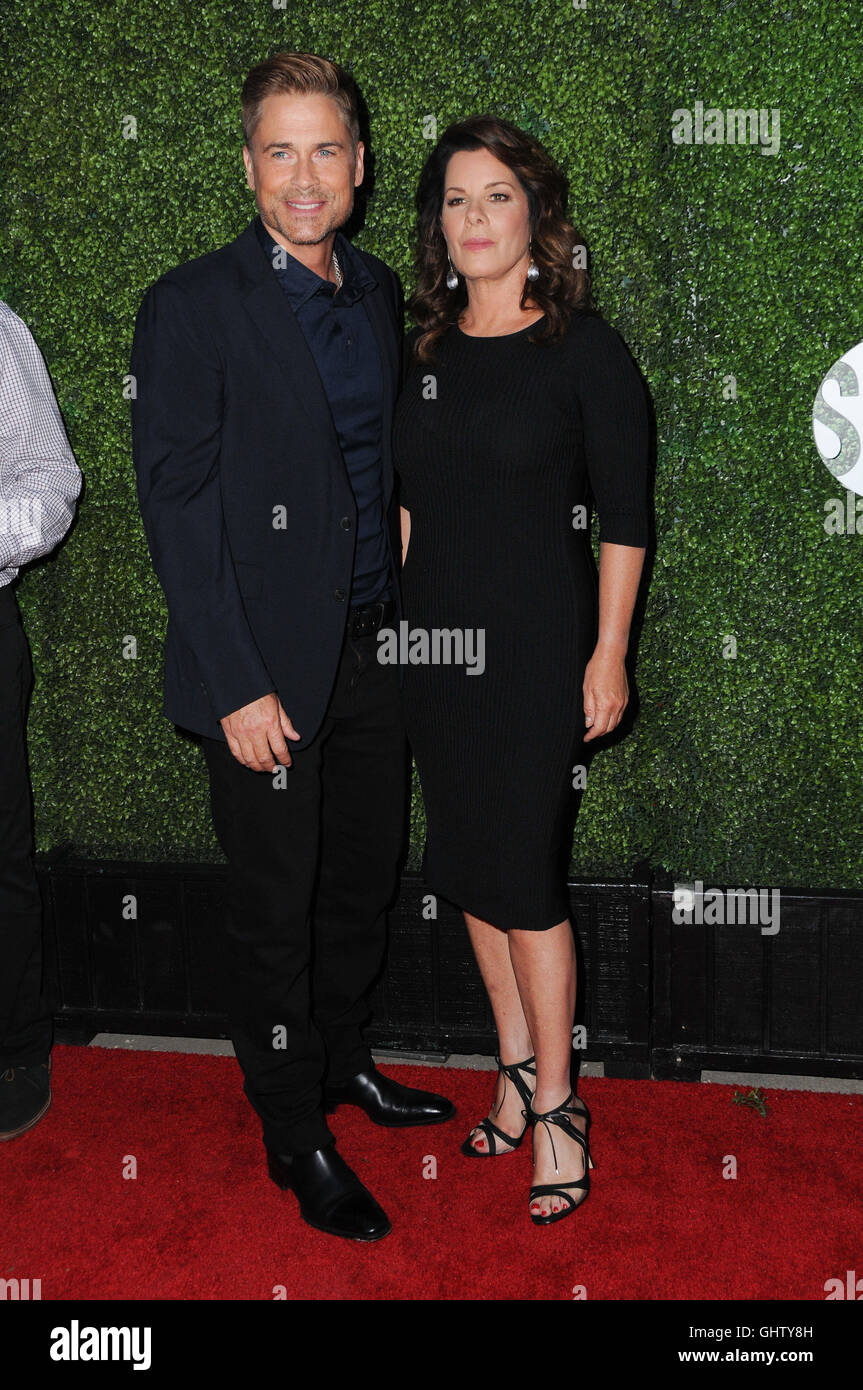 Los Angeles, California, USA. 10th August, 2016. Rob Lowe, Marcia Gay ...