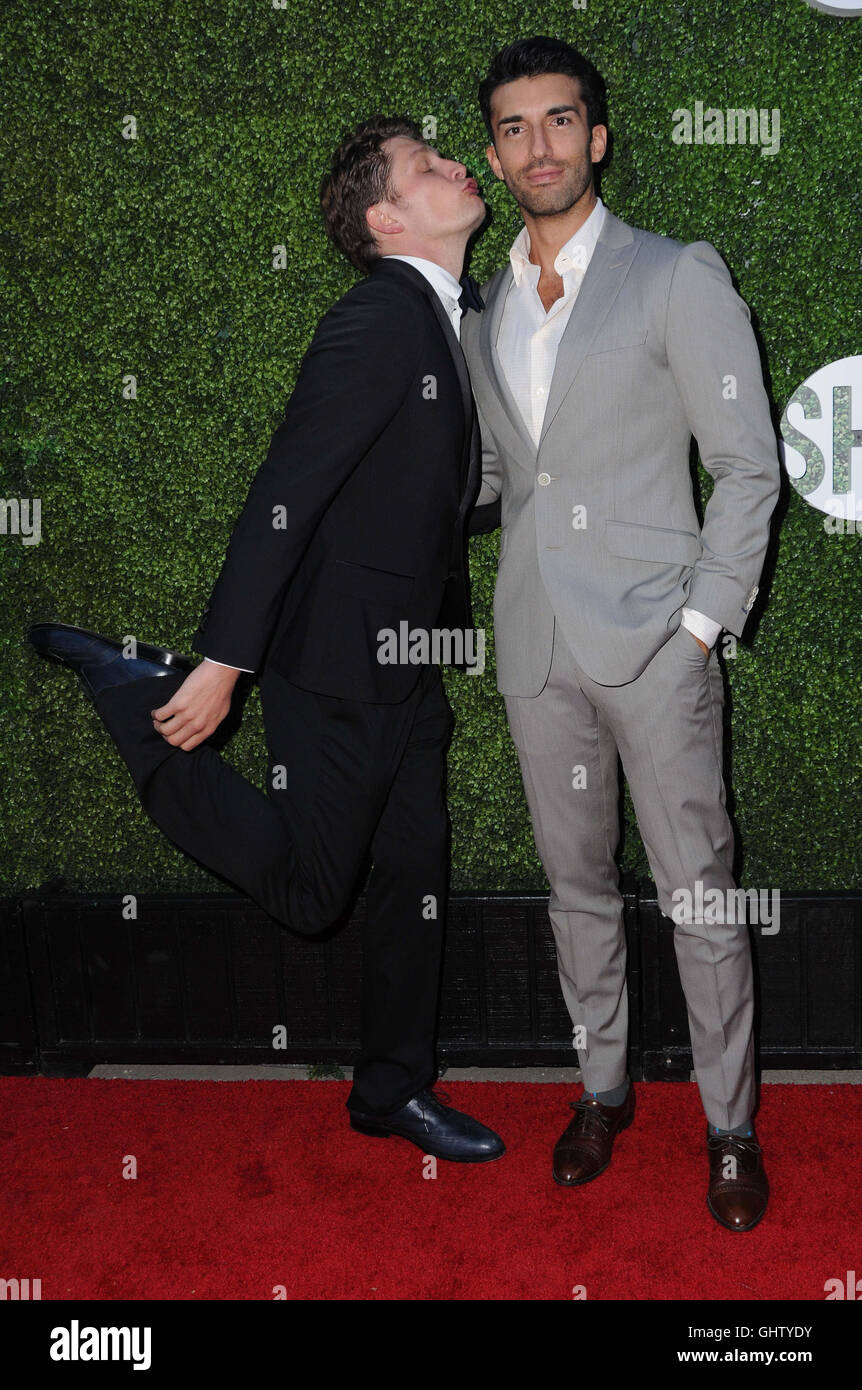 Los Angeles, California, USA. 10th August, 2016. Brett Dier, Justin ...