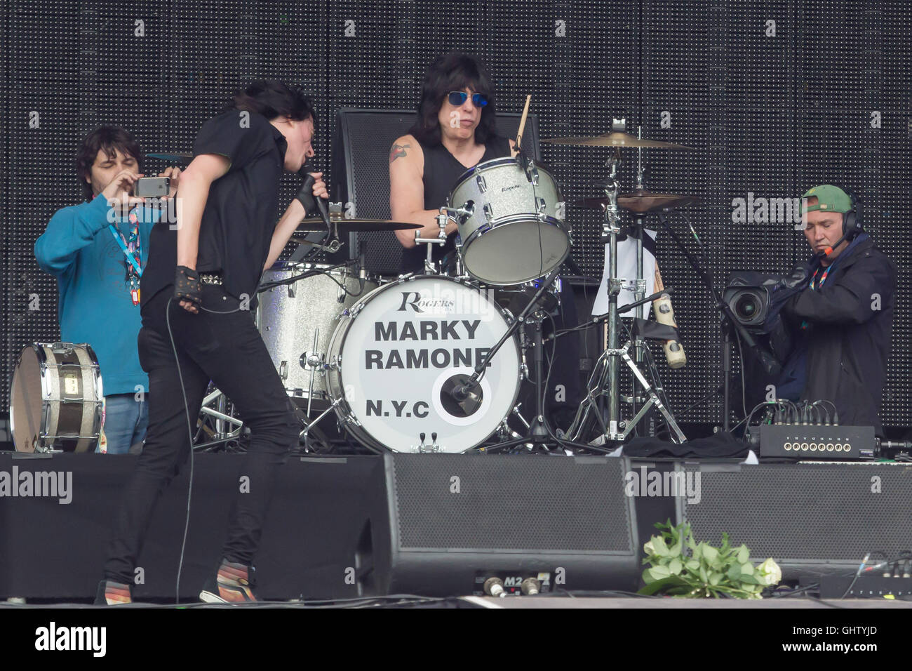 Budapest Hungary 10th Aug 2016 U S Rock Band Marky Ramone S