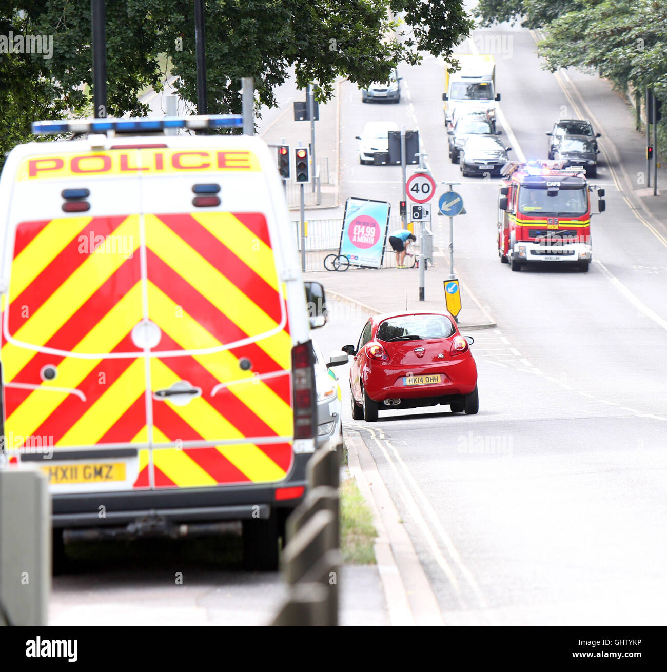 Police cordon off scene flats hi-res stock photography and images - Alamy