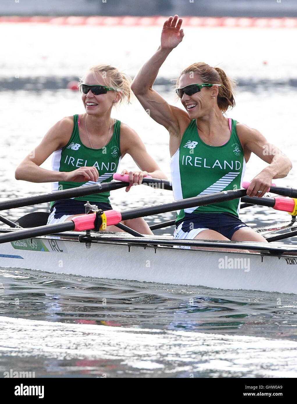 Rio de Janeiro, Brazil. 11th Aug, 2016. Sinead Lynch (R) and Claire ...