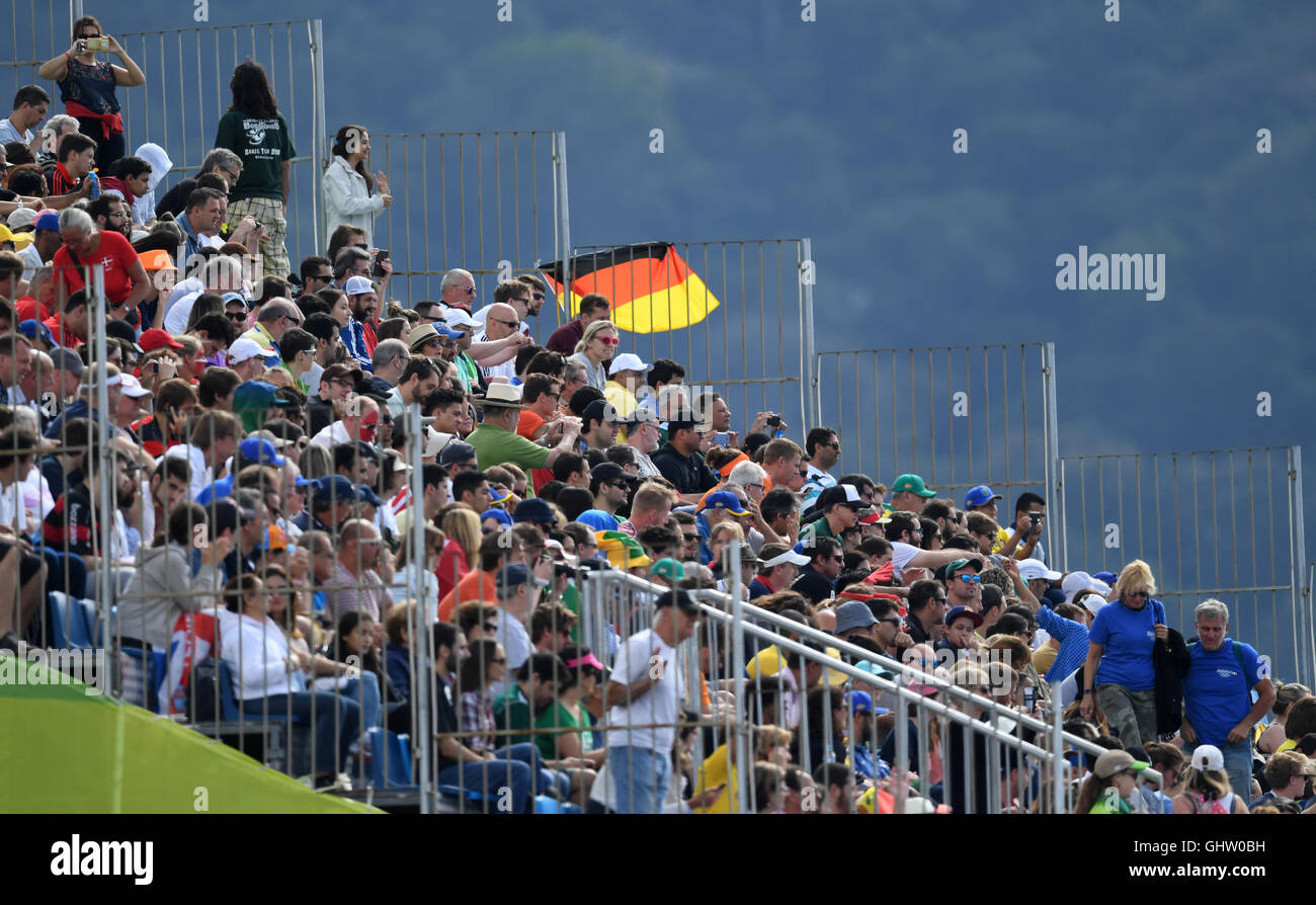 Rio de Janeiro, Brazil. 11th Aug, 2016. A flag of Germany is seen on ...