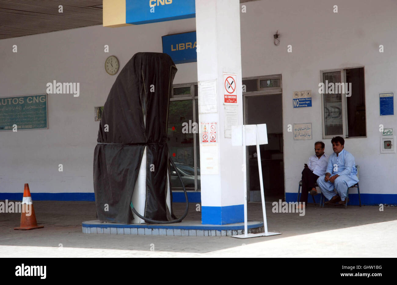 Cng pump seen closed all pakistan hi-res stock photography and images ...