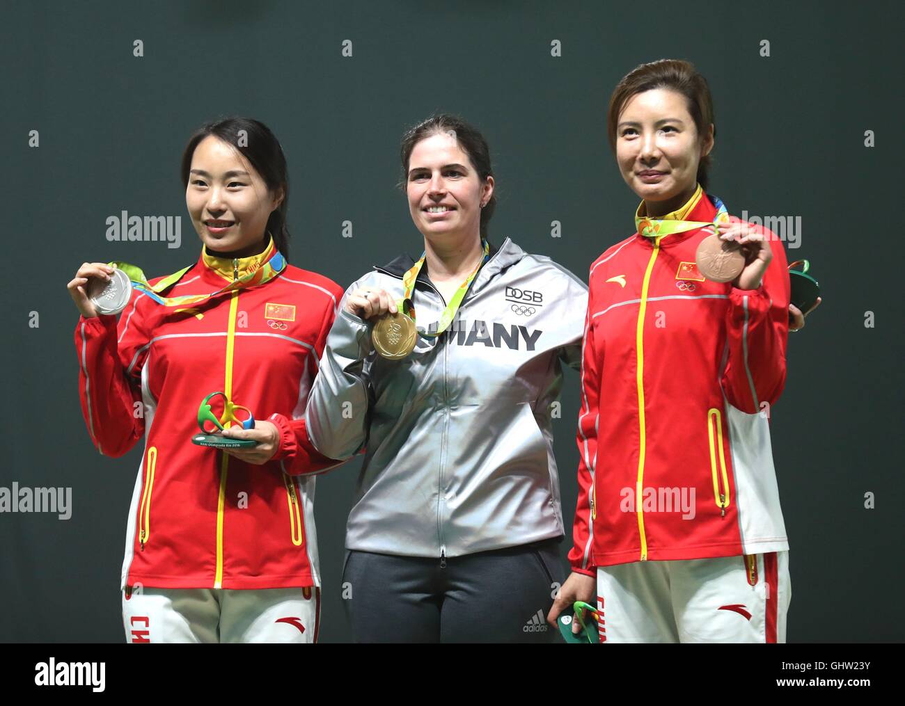 Rio De Janeiro, Brazil. 11th Aug, 2016. Gold medalist Germany's Barbara ...