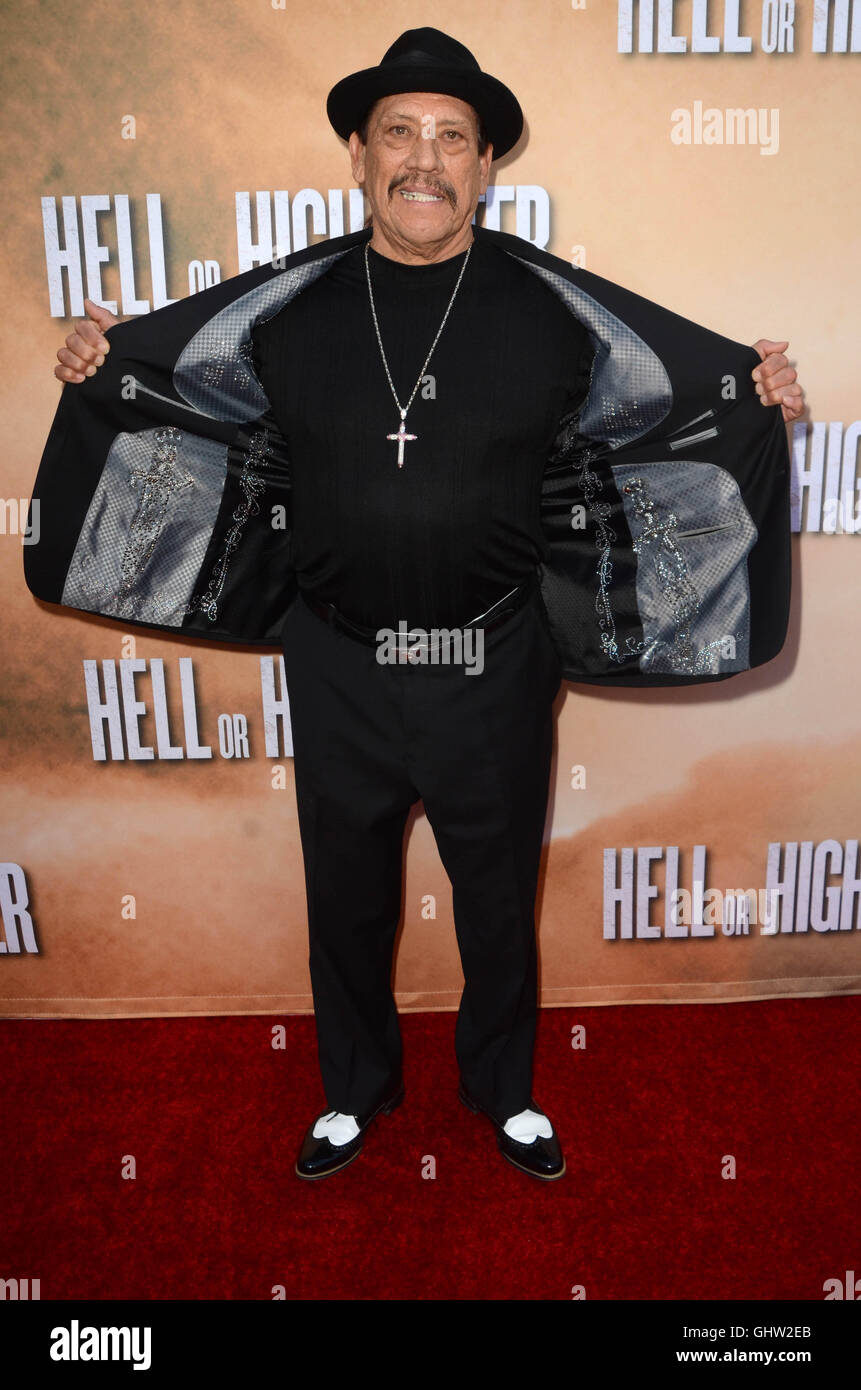 Hollywood, USA. 11th August, 2016. Danny Trejo at the "Hell or High ...