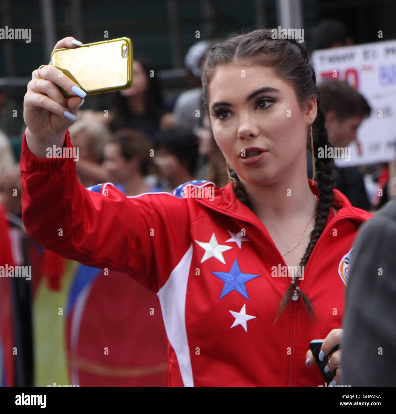 New York, USA. 11th August, 2016. McKayla Maroney Olymic Gold winner at ...