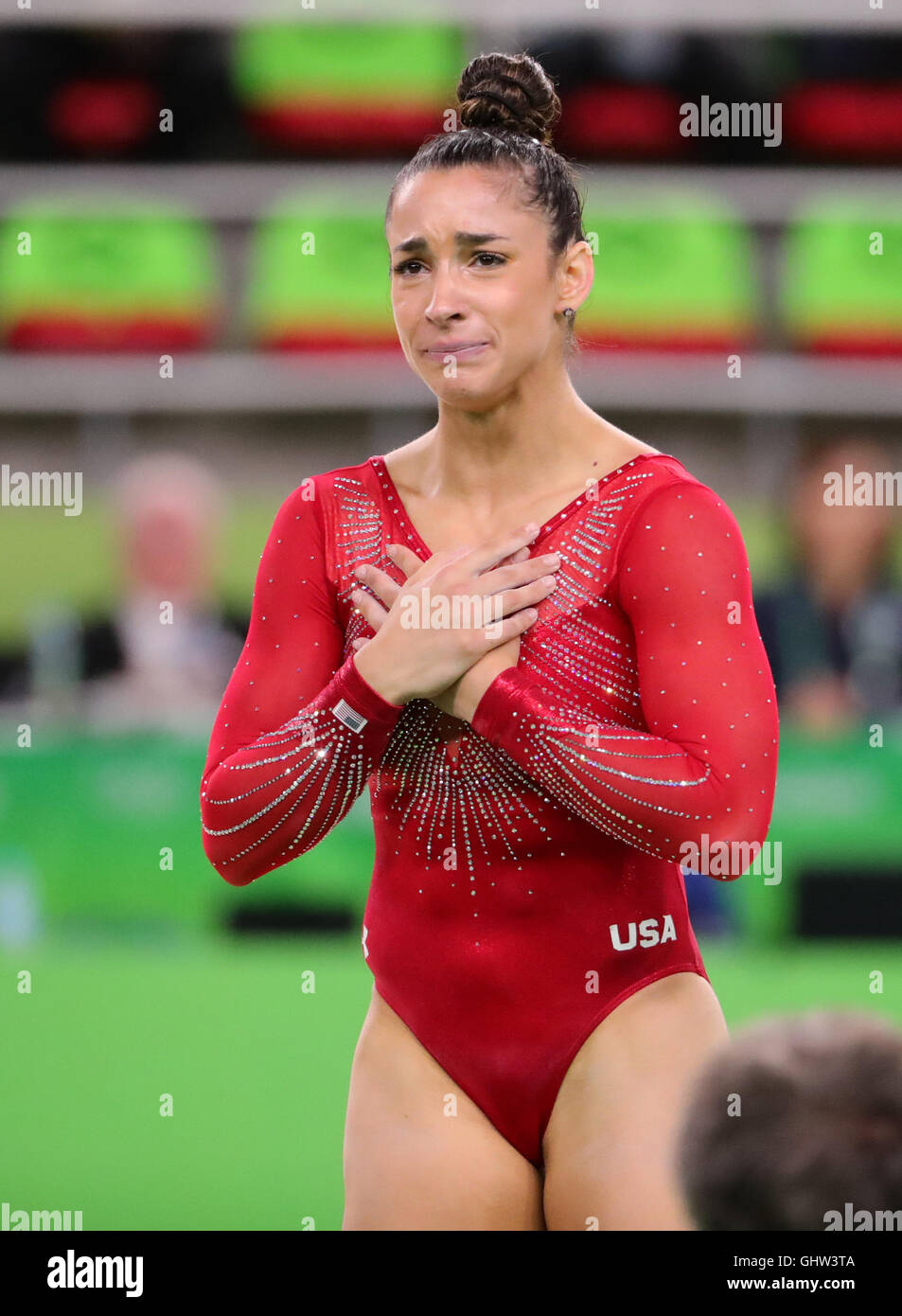 Rio de Janeiro, Brazil. 11th Aug, 2016. Silver medalist Alexandra ...