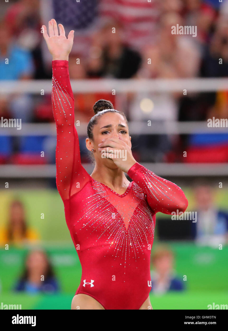 Rio de Janeiro, Brazil. 11th Aug, 2016. Silver medalist Alexandra ...