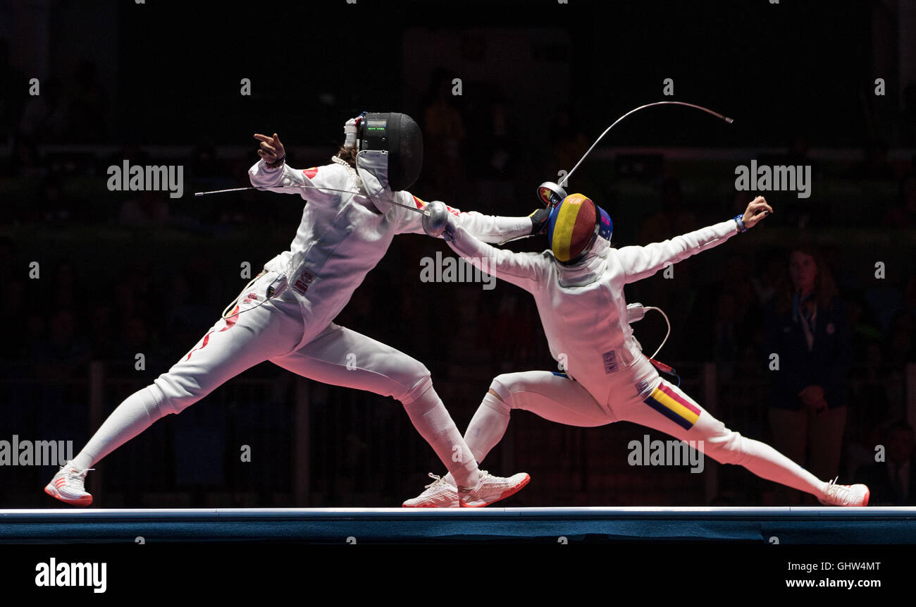 Rio de Janeiro, Brazil. 11th August, 2016. Fencing - Match for gold ...